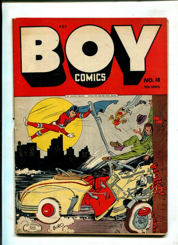 BOY Comics #18 1944 Magazine House (6.0) Crimebuster | Comic Books ...