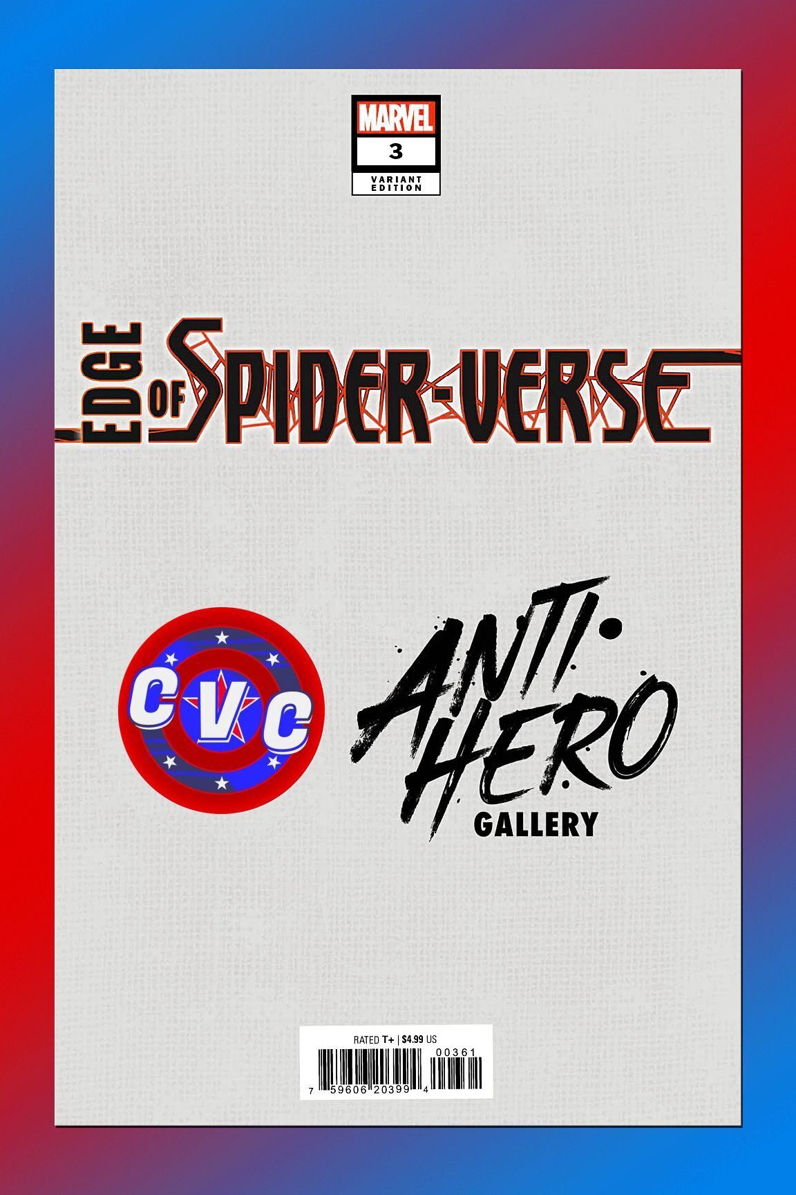 EDGE OF SPIDER-VERSE #3 WoW! JEN BARTEL Virgin Variant Spider-Gwen ...
