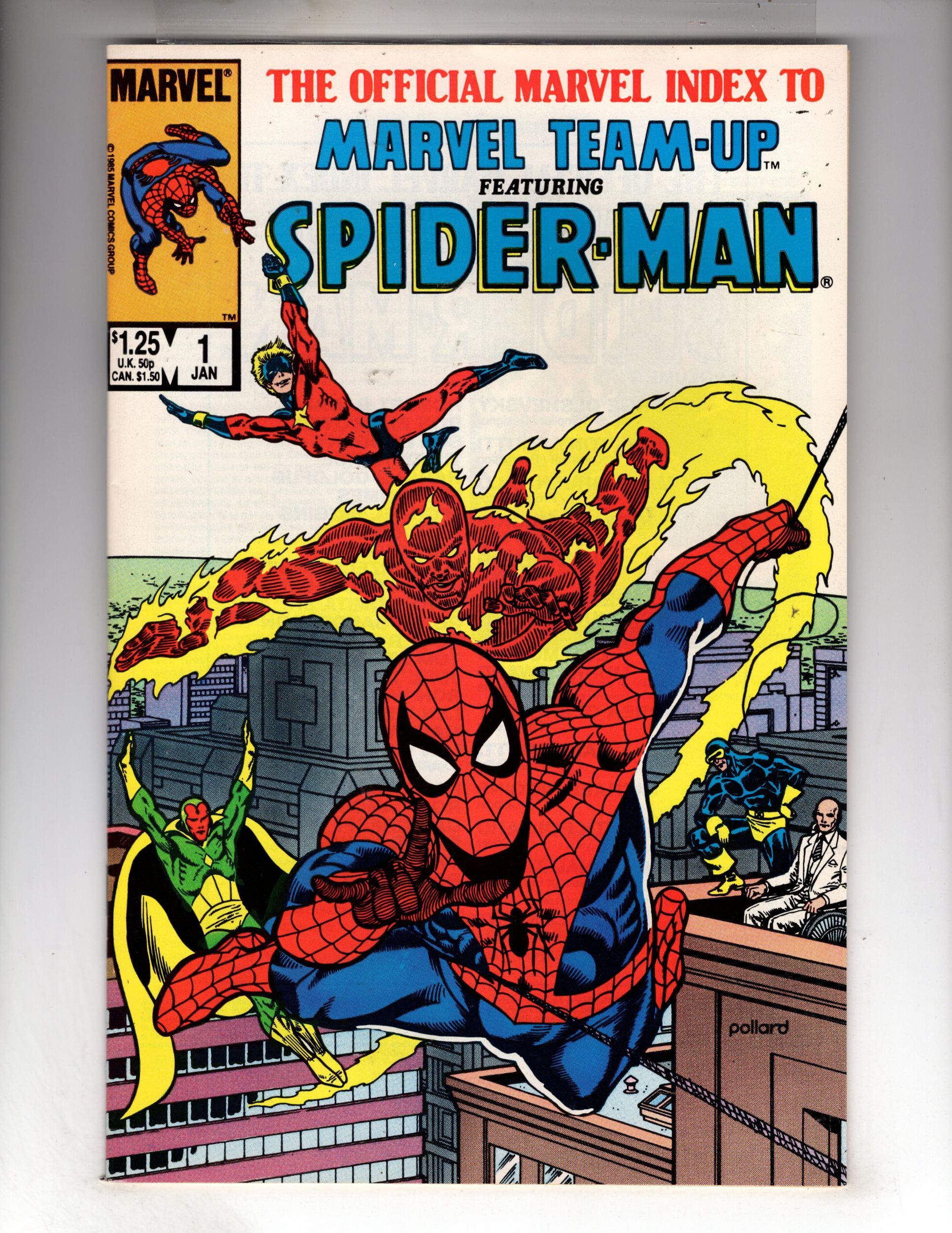 The Official Marvel Index to Marvel Team-Up #1 (1986) / ECA2x | Comic ...