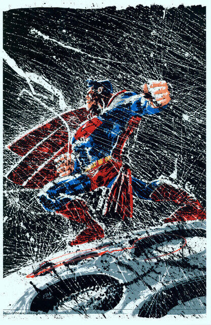 Frank Miller SIGNED Superman DKIII DC Art Print ~ Baltimore Comic Con ...