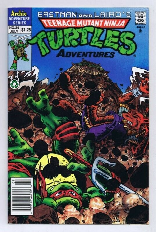 Teenage Mutant Ninja Turtles Adventures #34 ORIGINAL Vintage 1992 ...