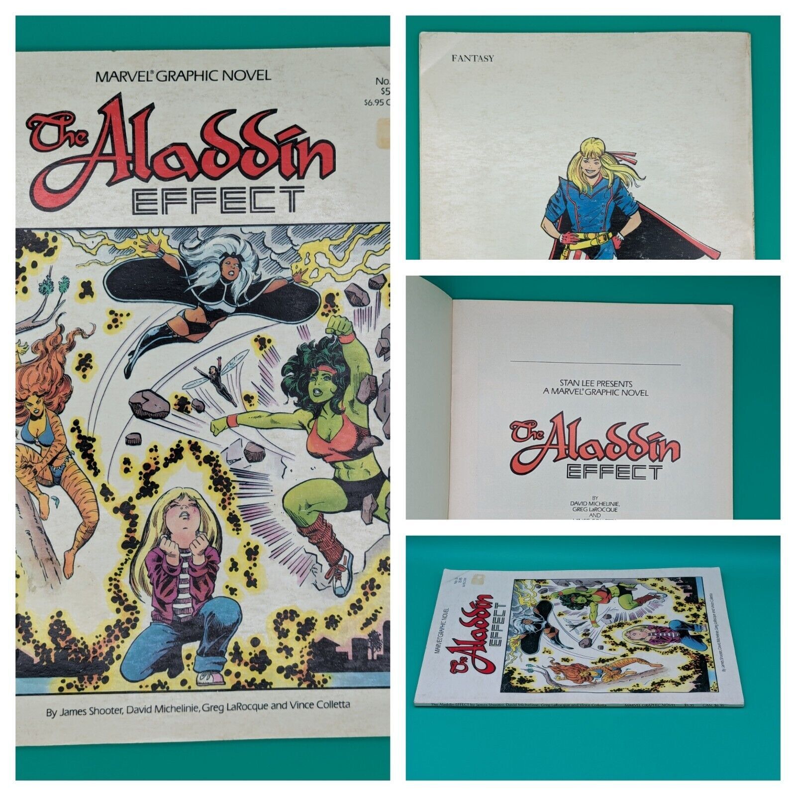 The Aladdin Effect Marvel Graphic Novel #16 1985 She-Hulk Tigra Wasp ...