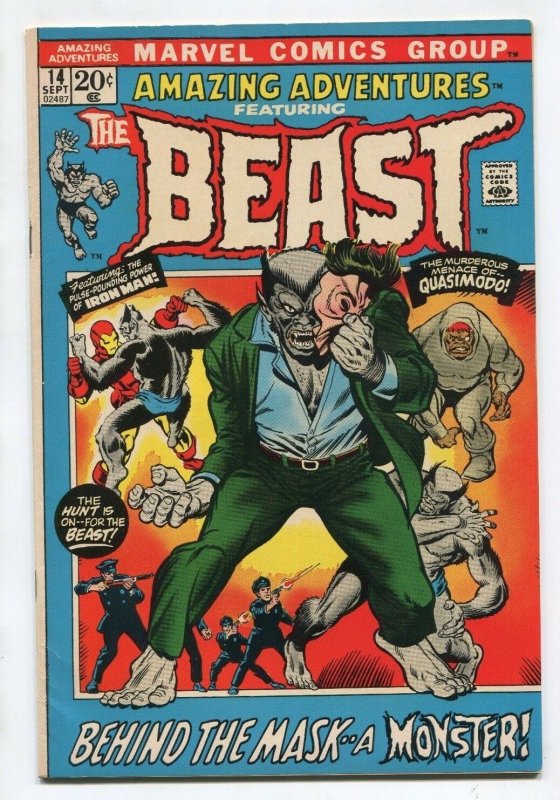 Amazing Adventures #14 - The Beast, Quasimodo, Iron Man - (8.0) 1972 ...