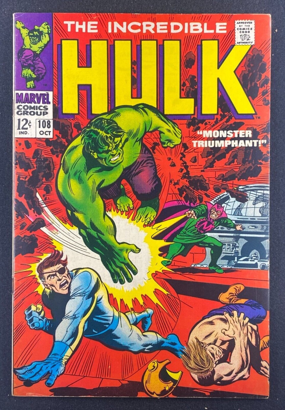 Incredible Hulk (1968) #108 FN/VF (7.0) Marie Severin Herb Trimpe Nick ...