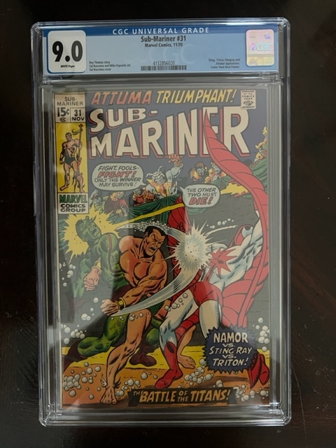 Sub-Mariner #31 (1970) - CGC 9.0 ! | Comic Books - Bronze Age, Marvel, Superhero / HipComic
