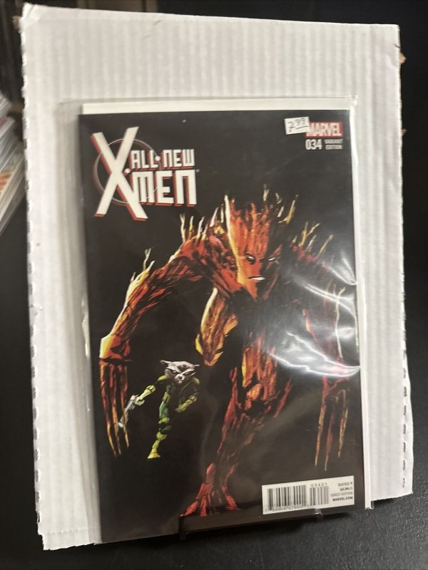 All-New X-Men #34 Vol. 1 (Marvel, 2015) Jock Rocket Raccoon & Groot ...