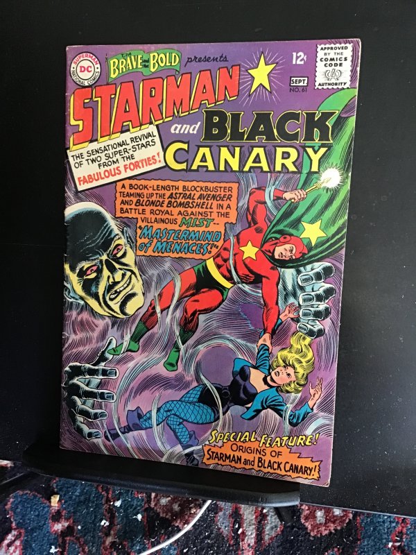 The Brave and the Bold #61 (1965) Origin Black Canary, Starman FN/VF ...