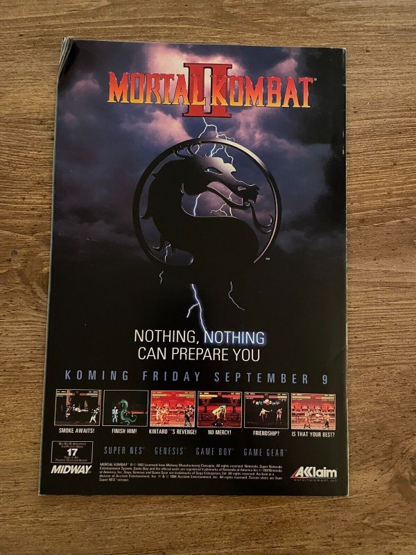 Mortal Kombat # 3 VF Malibu Comic Book Raiden Blood & Thunder Scorpion ...