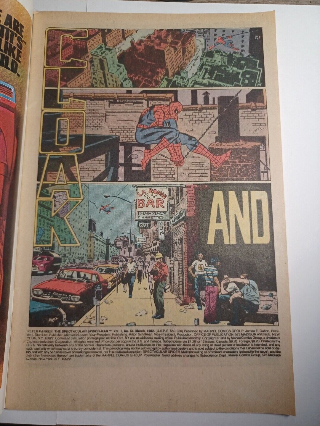 Spectacular Spider-Man #64 FN- 1st Cloak and Dagger Marvel Comics c219 ...
