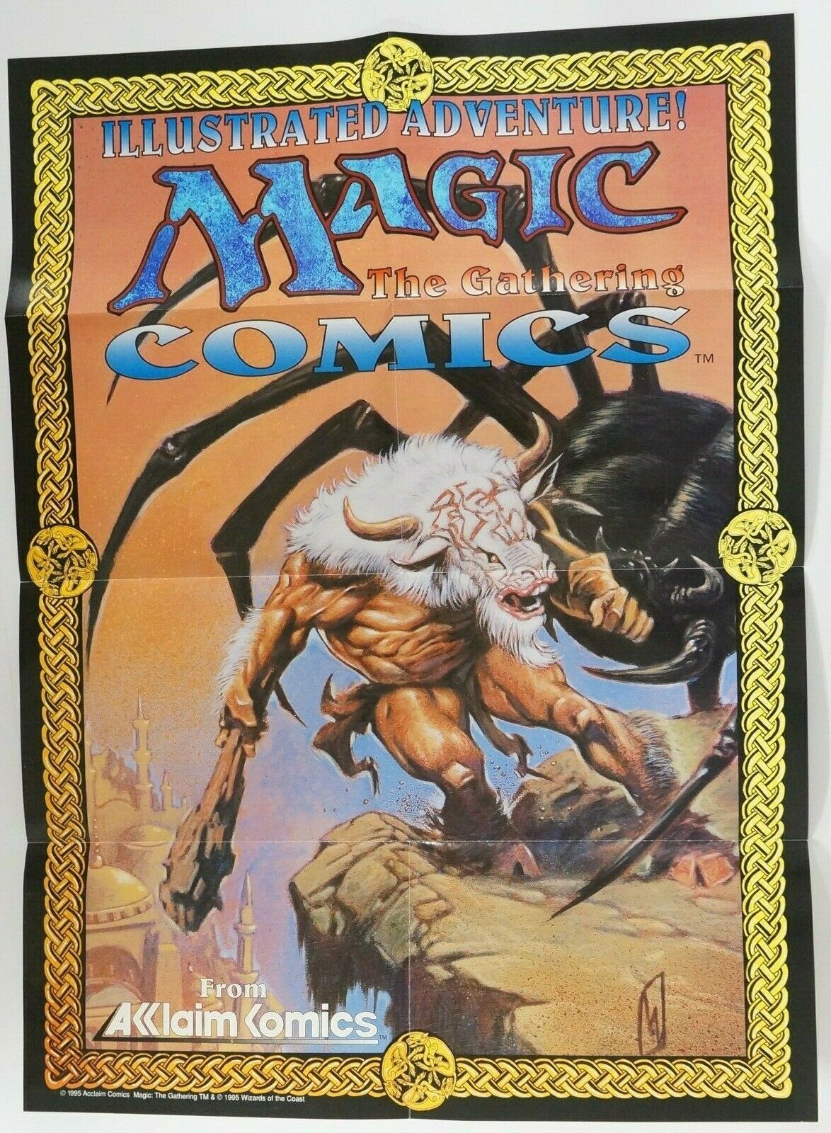 Magic the Gathering comics promotional poster - 26" x 19" - acclaim ...