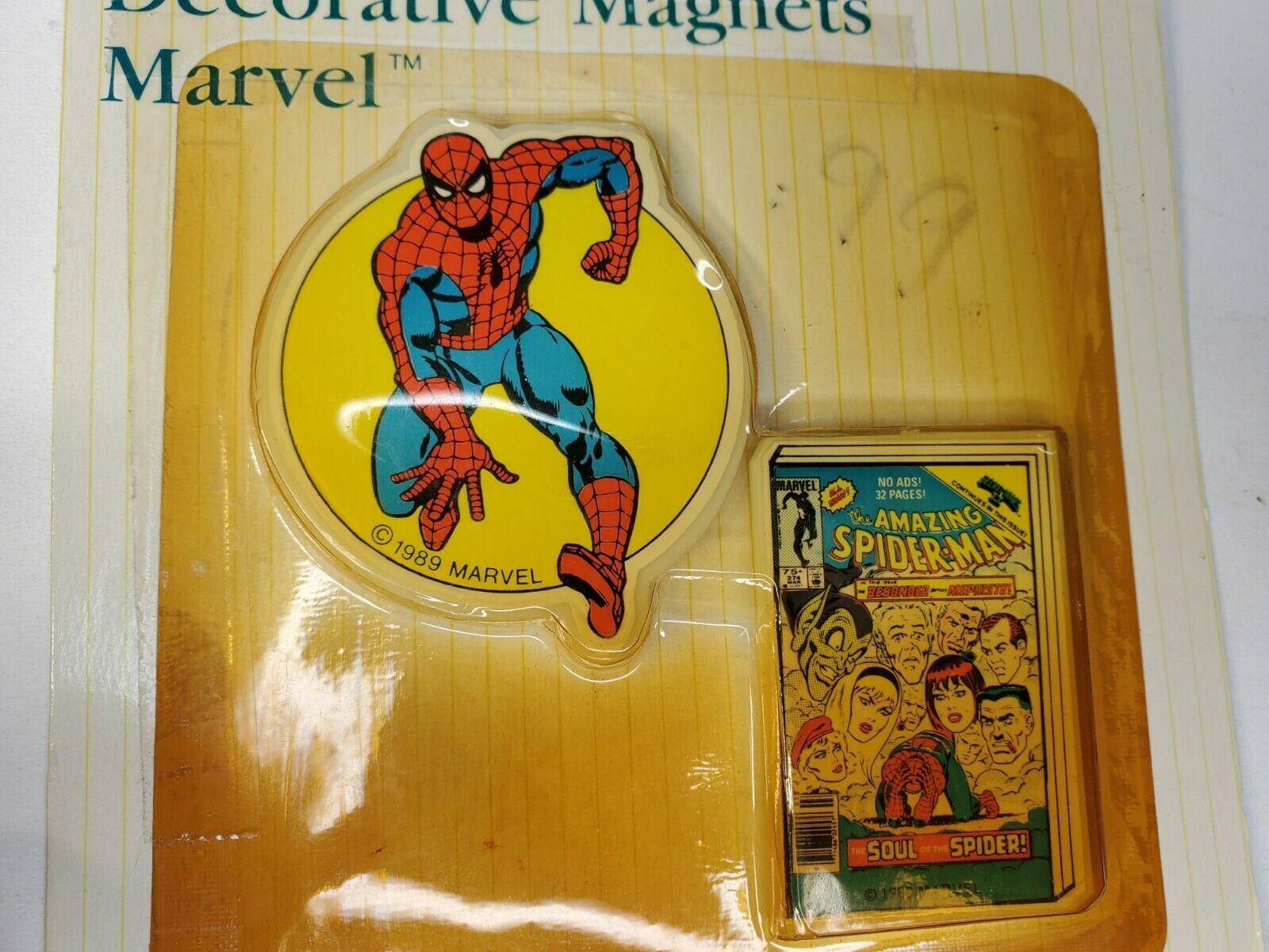 Spider Man & Incredible Hulk Magnets Marvel Vintage 1989 | Comic Books ...