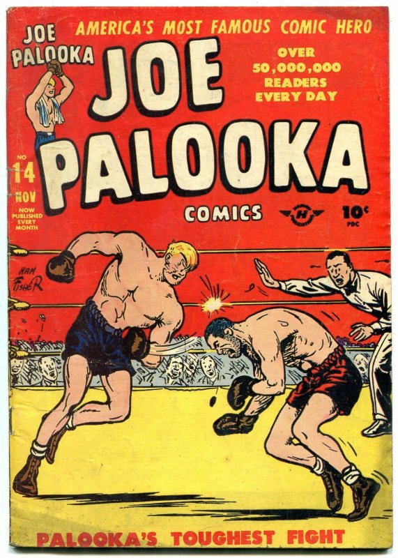 JOE Palooka #14 1947-Harvey Comics-Boxing-Flyin' Fool FN- | Comic Books ...