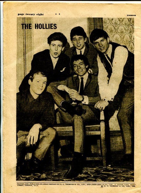 Romeo 1964-British-Tabloid Romance Comic-Beatles-Rock Stars-Fn ...