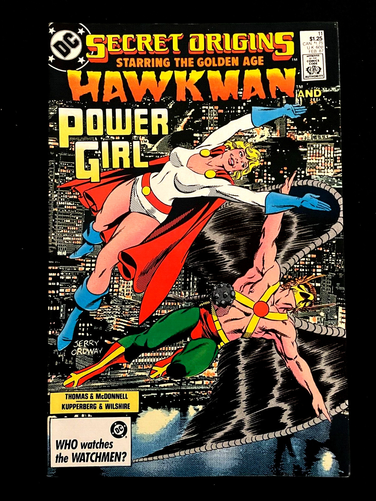 Secret Origins #11 1987 - Hawkman and Power Girl - VERY HIGH GRADE ...