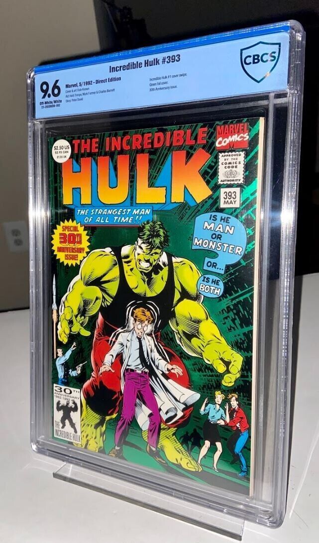 Incredible Hulk #393 - Key & Origin of the Hulk retold! CBCS 9.6 -Brand ...