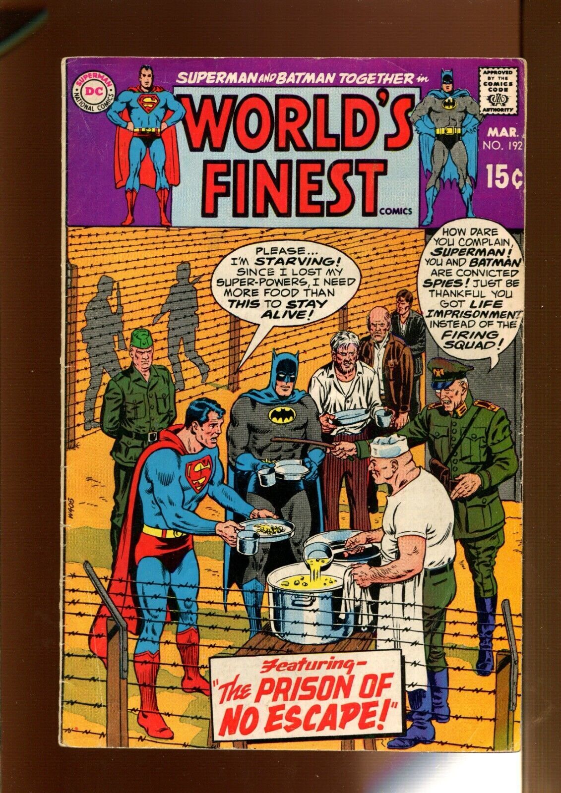 World's Finest Comics #192 - Prison Of No Escape! (4.0) 1970 | Comic ...