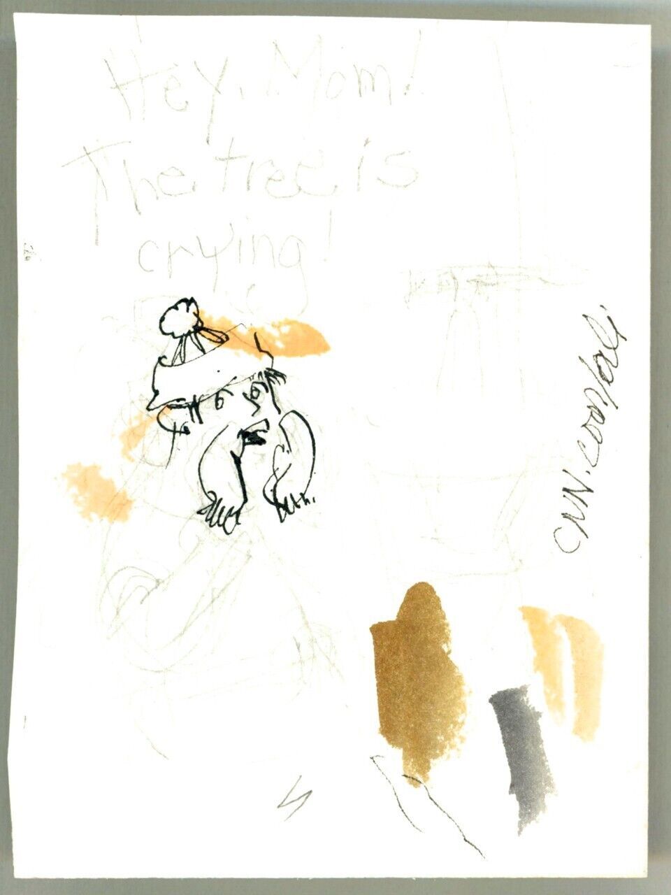 Doug Sneyd Original Art ~ Wee Whimsy Out of the Mouths of Babes Concept ...