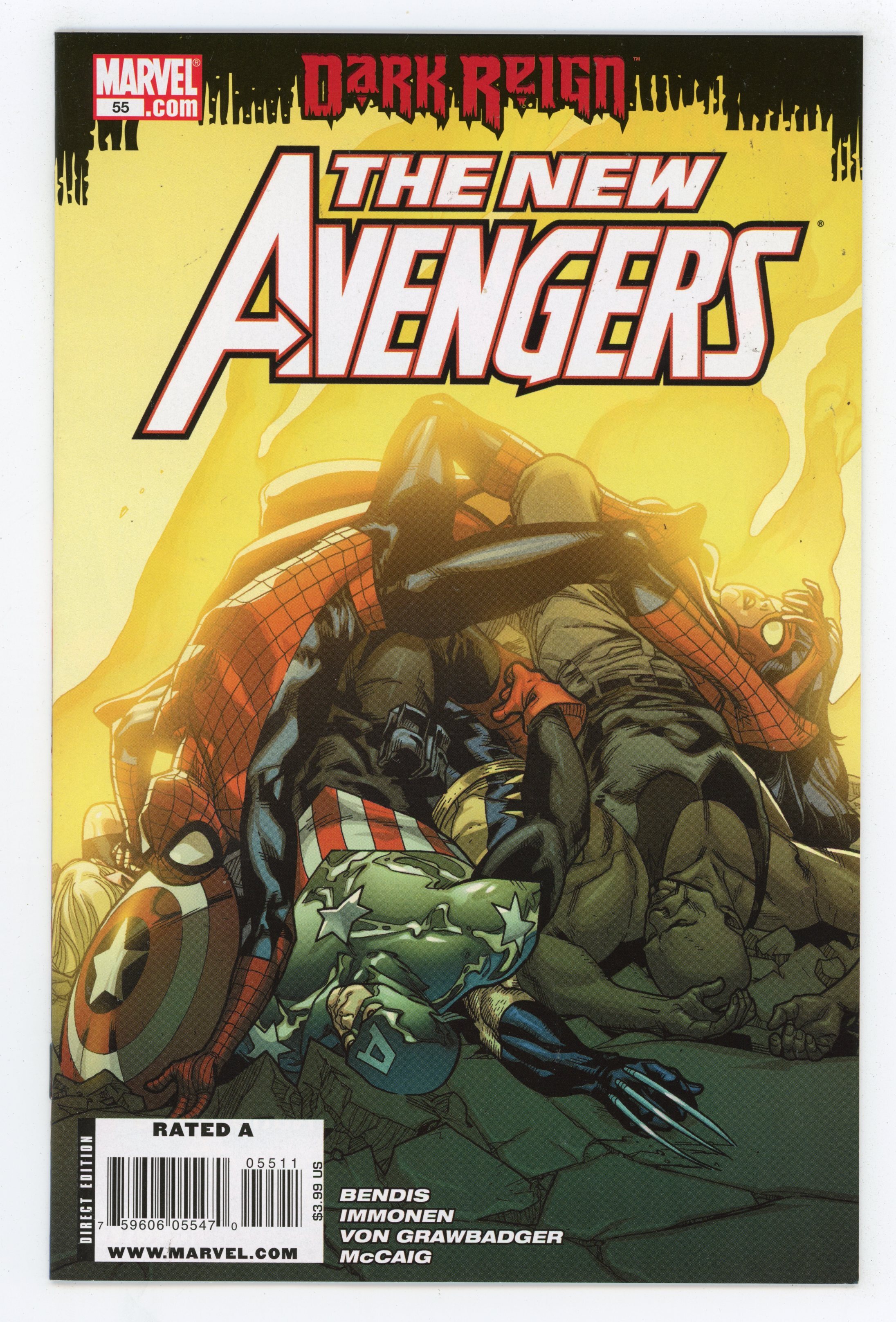 New Avengers #55 (2005 v1) Brian Bendis Dark Reign The Hood Spider-Man ...