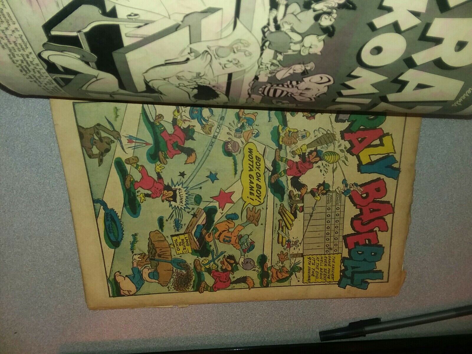 Krazy comics #3 golden age 1942 Timely funny animals-Hitler baseball ...