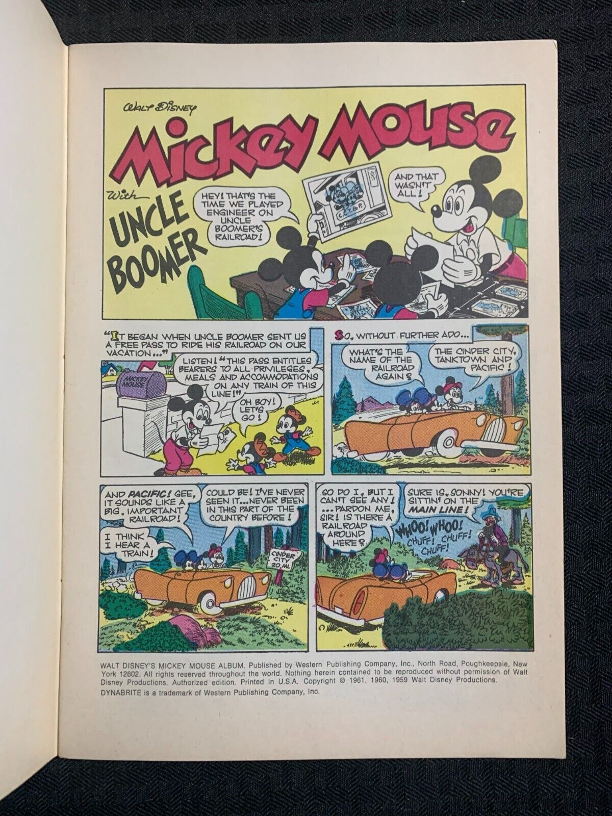 Walt Disney's MICKEY MOUSE Album FN+ 6.5 Whitman / Dynabrite Comic ...
