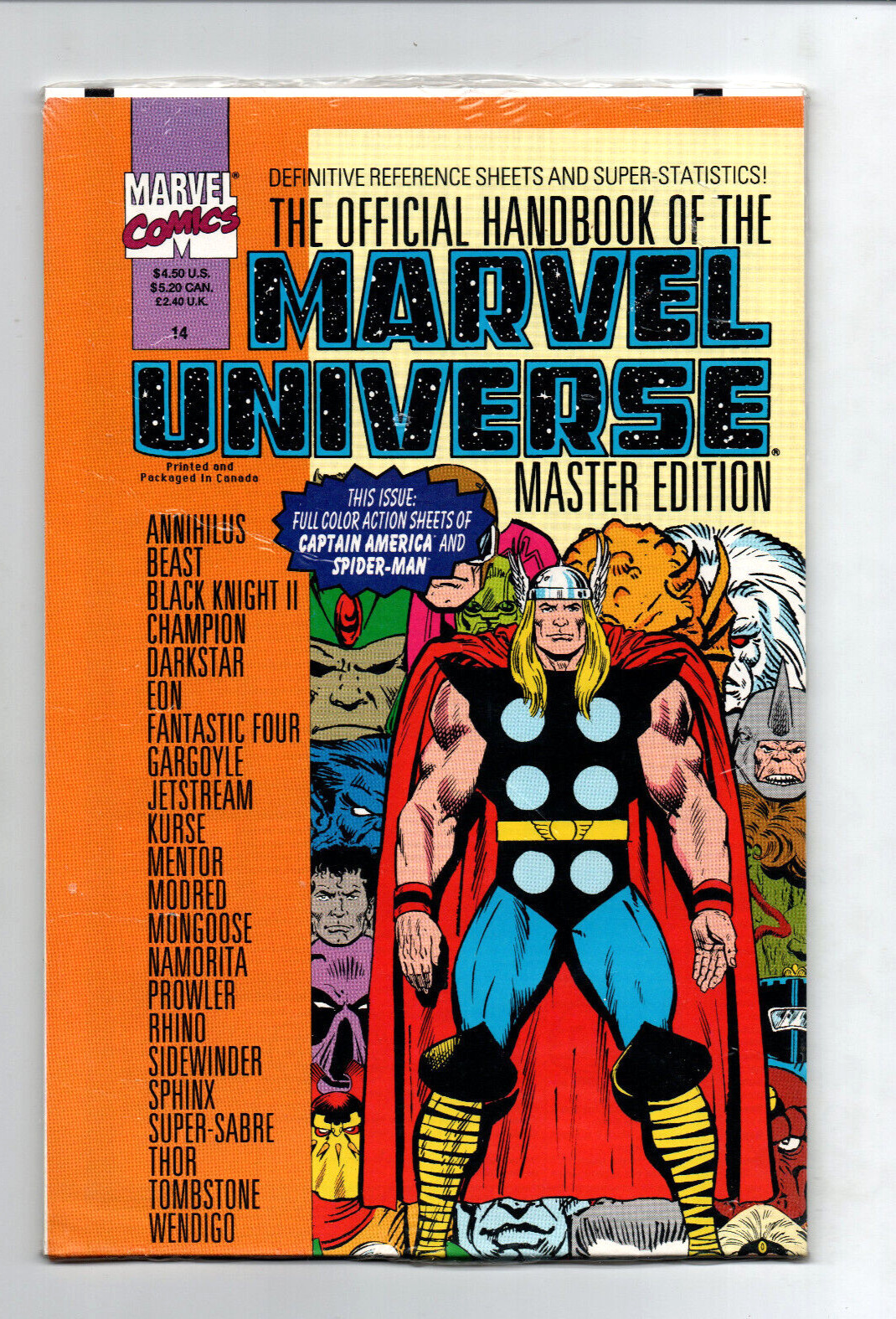 Official Handbook of the Marvel Universe Master Edition #14 Sealed ...