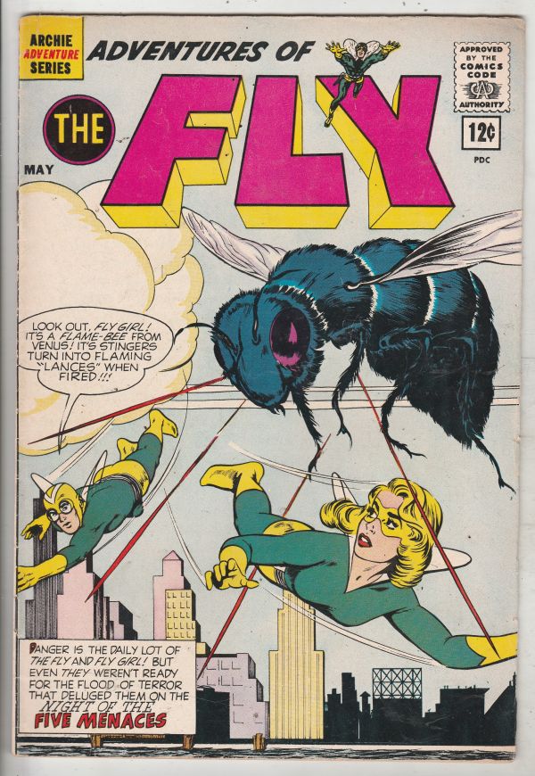 Adventures of the Fly #19 (May-62) FN/VF High-Grade The Fly, Fly-Girl ...