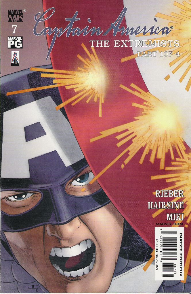 Captain America #7 Direct Edition (2002) original owner 9.6-9.8 | Comic ...