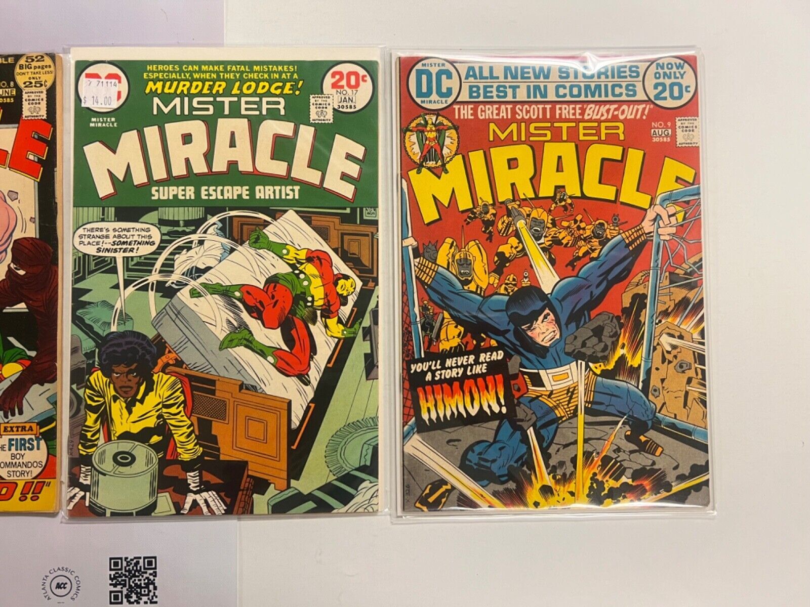 4 Mister Miracle DC Comic Books # 3 8 9 17 Superman Batman Robin Joker ...