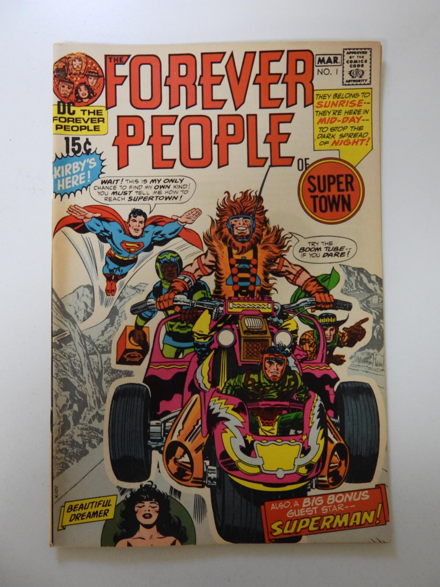 The Forever People #1 (1971) 1st full appearance of Darkseid VF ...