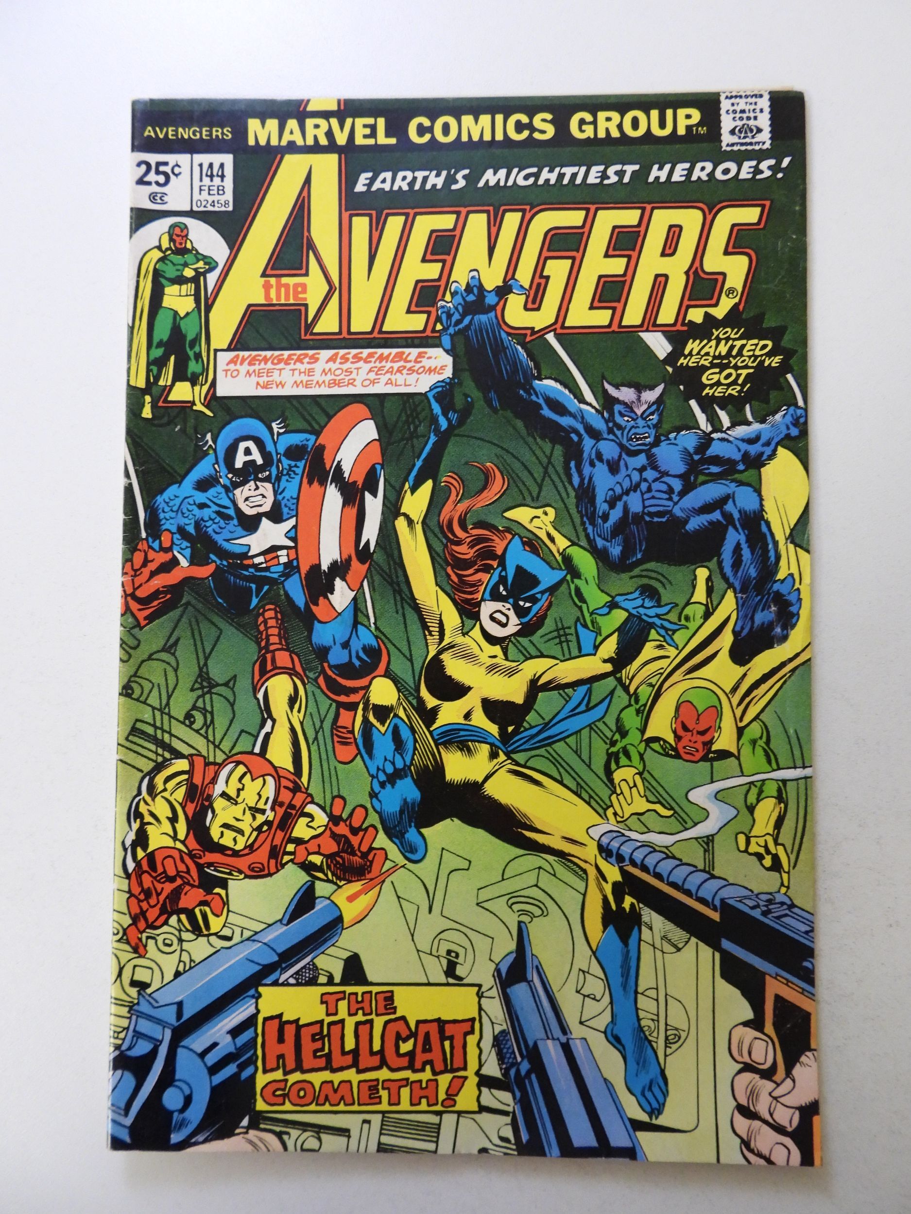 The Avengers #144 (1976) 1st appearance of Hellcat VG condition MVS ...