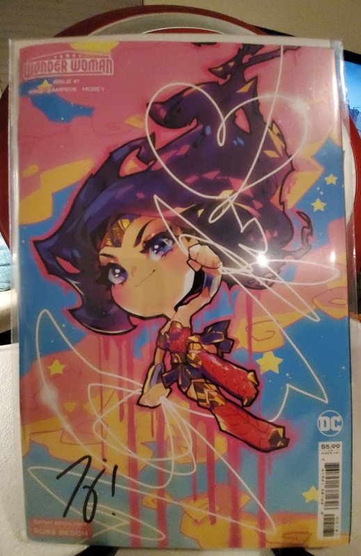 Wonder Woman #1 Rose Besch Variant TOM King Signed W/COA 2023 Dawn of ...