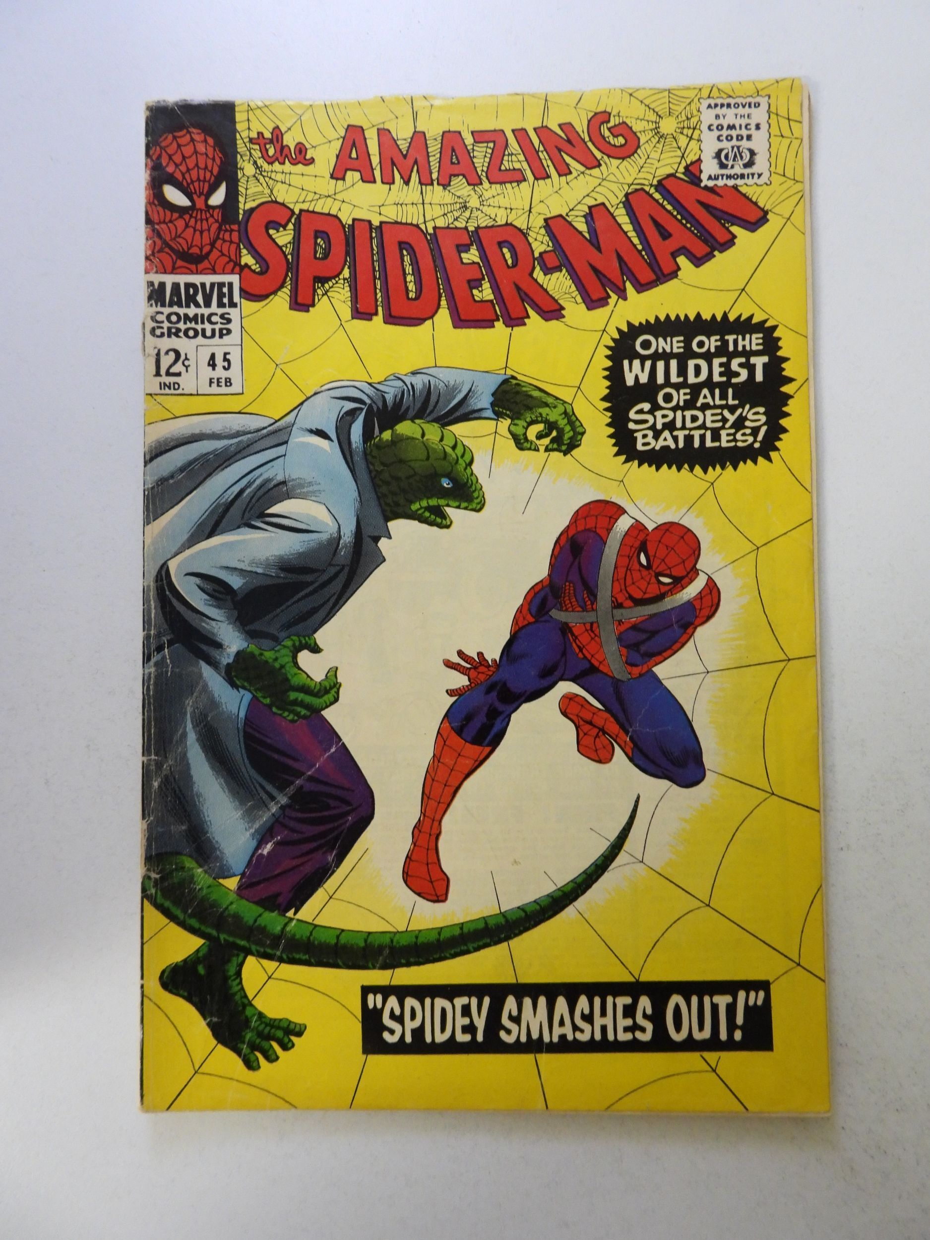 The Amazing Spider-Man #45 (1967) GD- condition "cover detached both ...