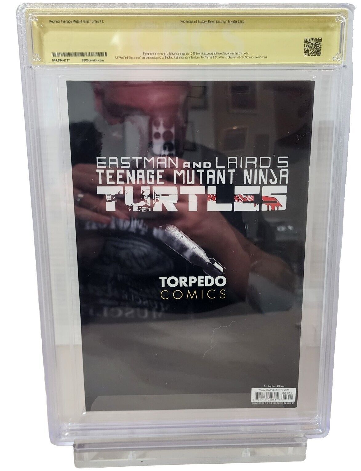 TMNT Teenage Mutant Ninja Turtles Ben Oliver Negative Graded CBCS 9.6 ...