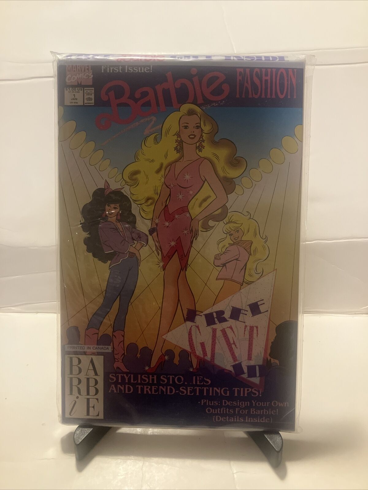 Barbie Fashion Comic #1 ~ 1991 Marvel Comics ~ Original Poly Bag ...