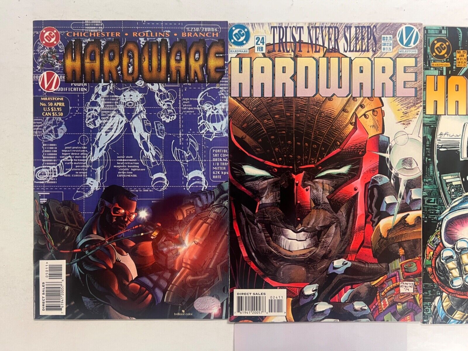 4 Hardware DC Comic Books # 23 24 50 Robin Flash Batman Wonder Woman 35 ...