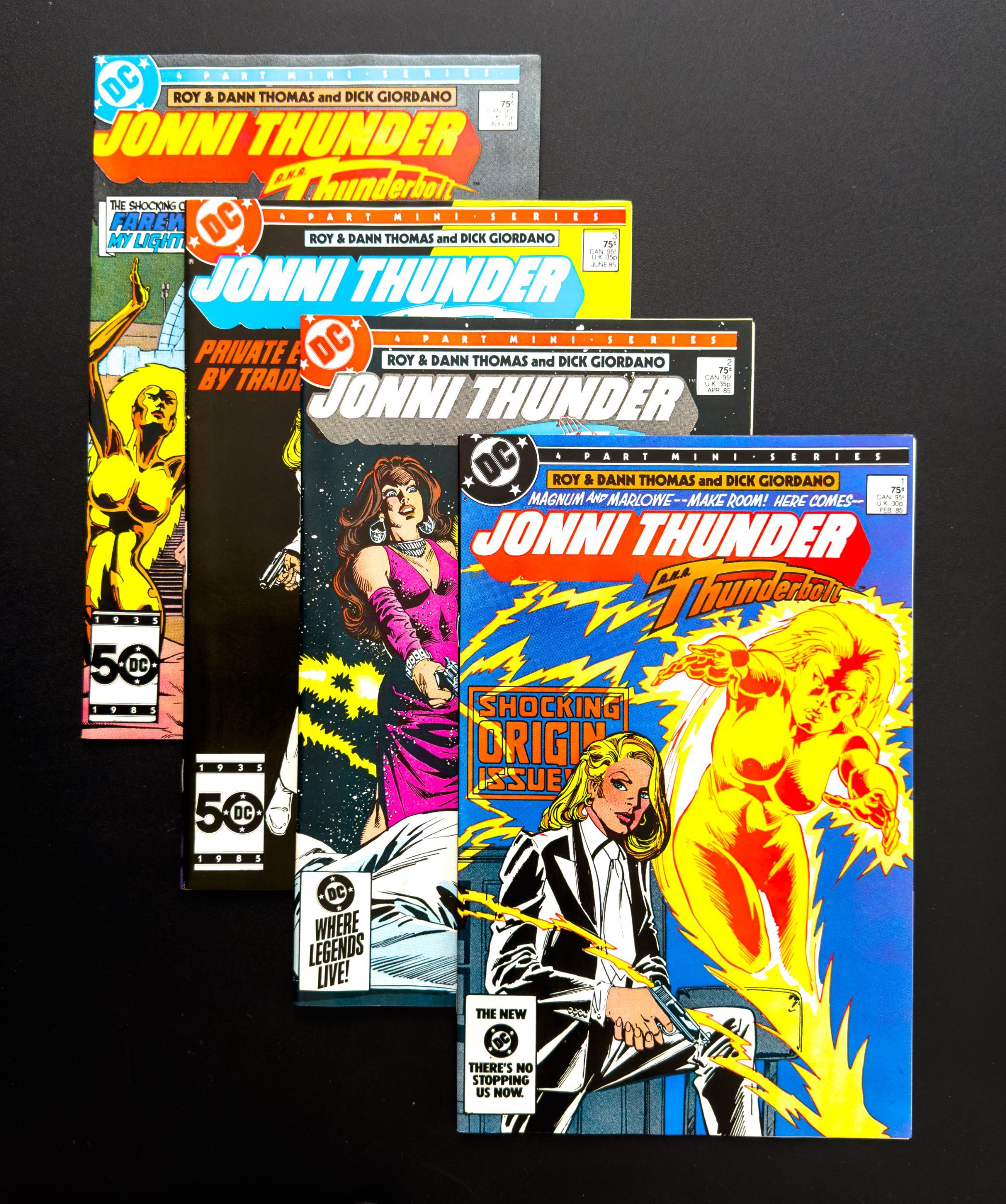 Jonni Thunder #1-4 (1985) [Lot of four books] Classic Detective ...