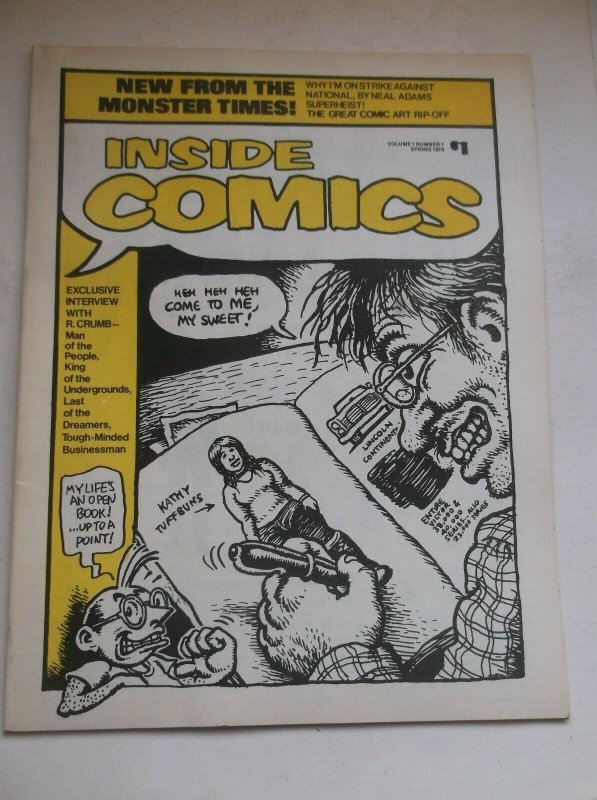 Monster Times: Inside Comics #1, Featuring: Robert Crumb's Interview ...