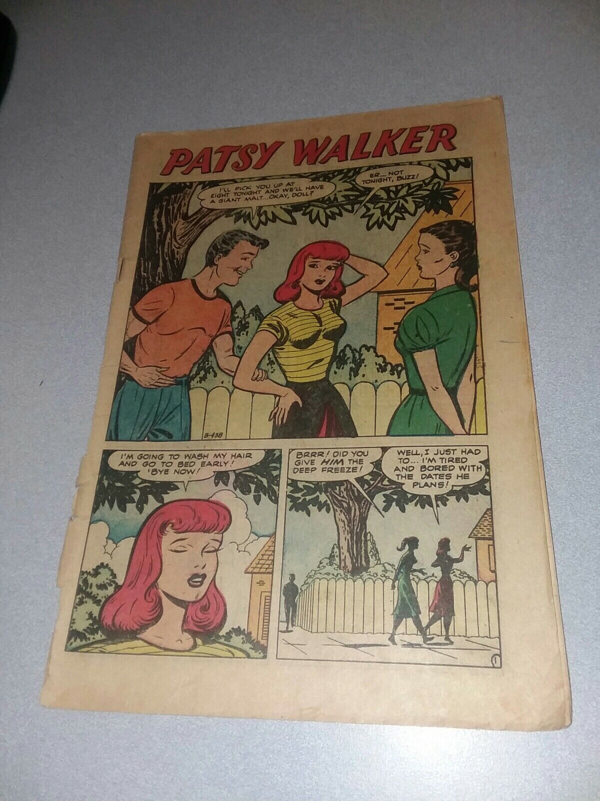 Patsy Walker #44 Hell Cat Marvel/Atlas Comics 1953 Golden Age precode paper doll | Comic Books ...