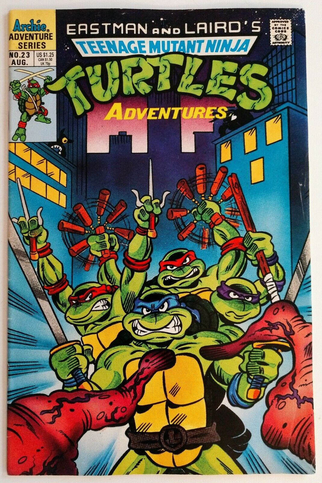Teenage Mutant Ninja Turtles #23, 1st appearance of Slash | Comic Books ...