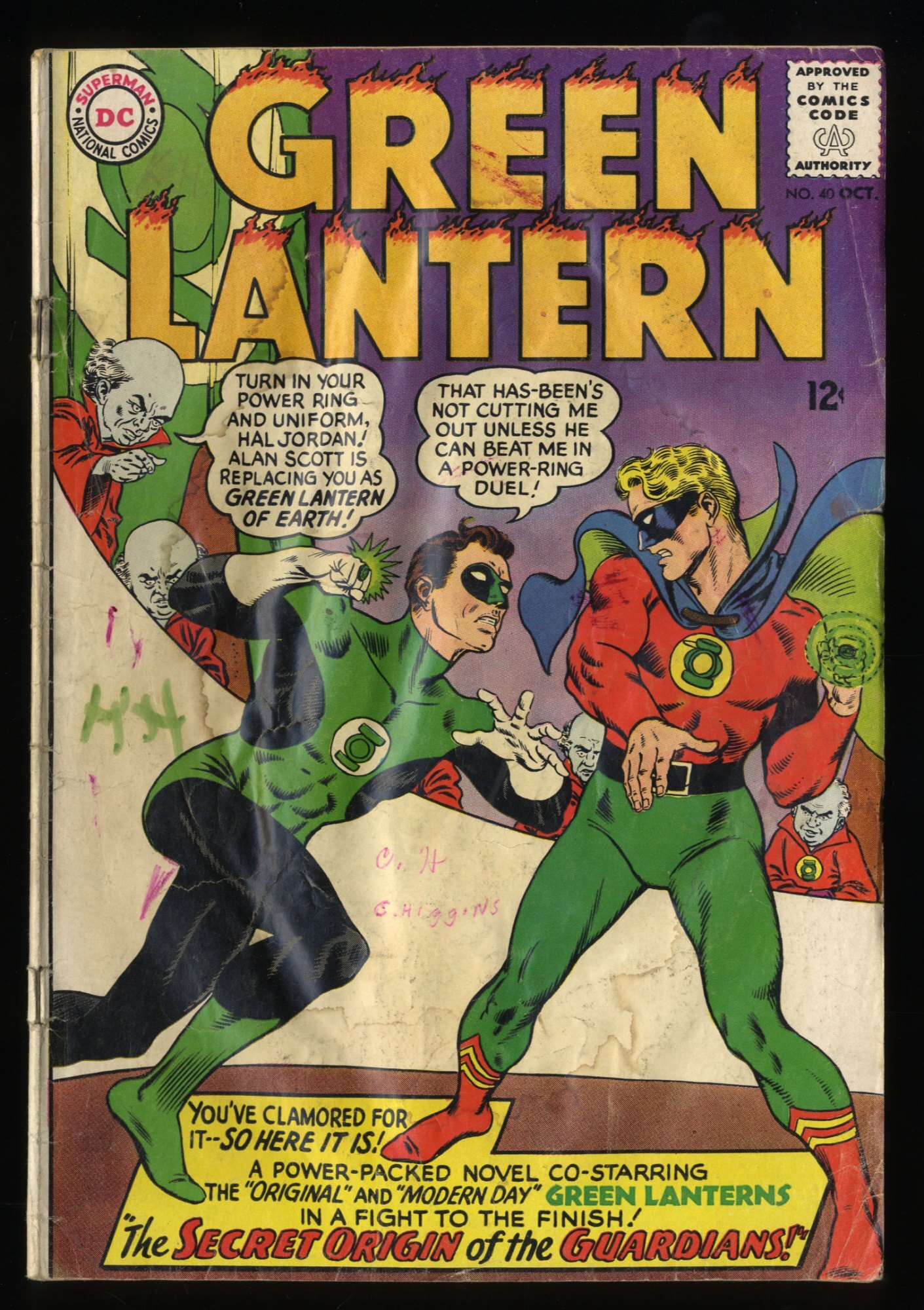 Green Lantern #40 GD 2.0 Golden Age GL Crossover! Origin of The ...