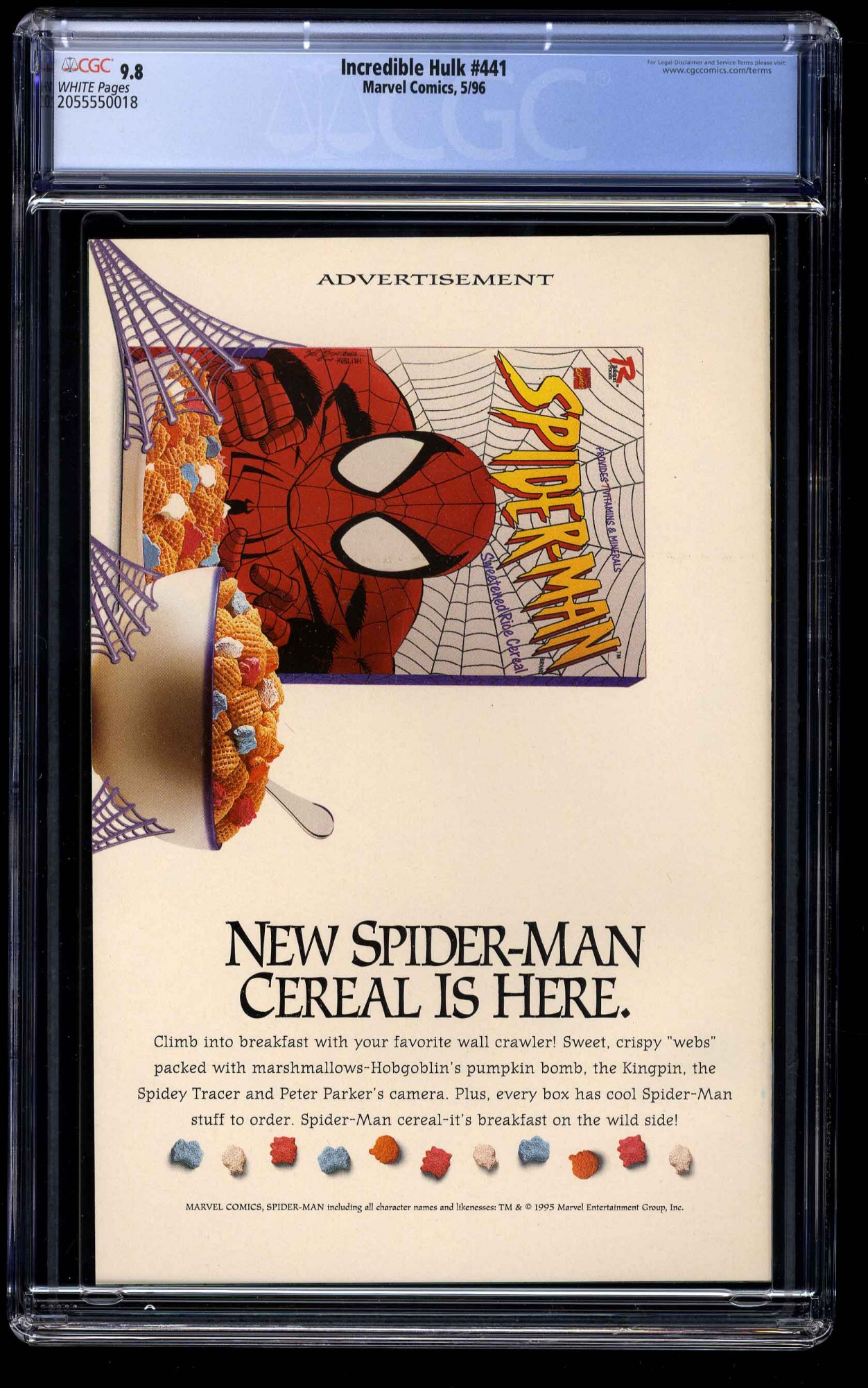 Incredible Hulk (1968) #441 CGC NM/M 9.8 White Pages Marvel Comics ...