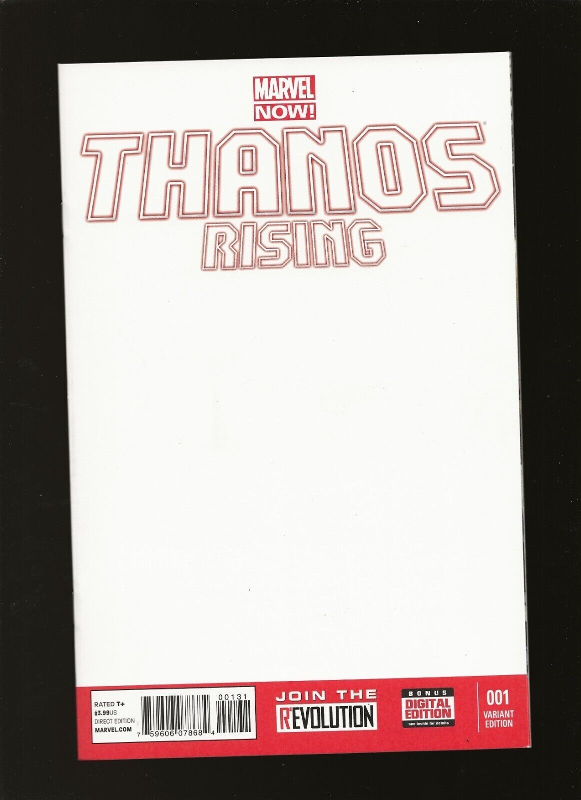 Thanos Rising #1 Blank Sketch Variant Cover Marvel | Comic Books ...