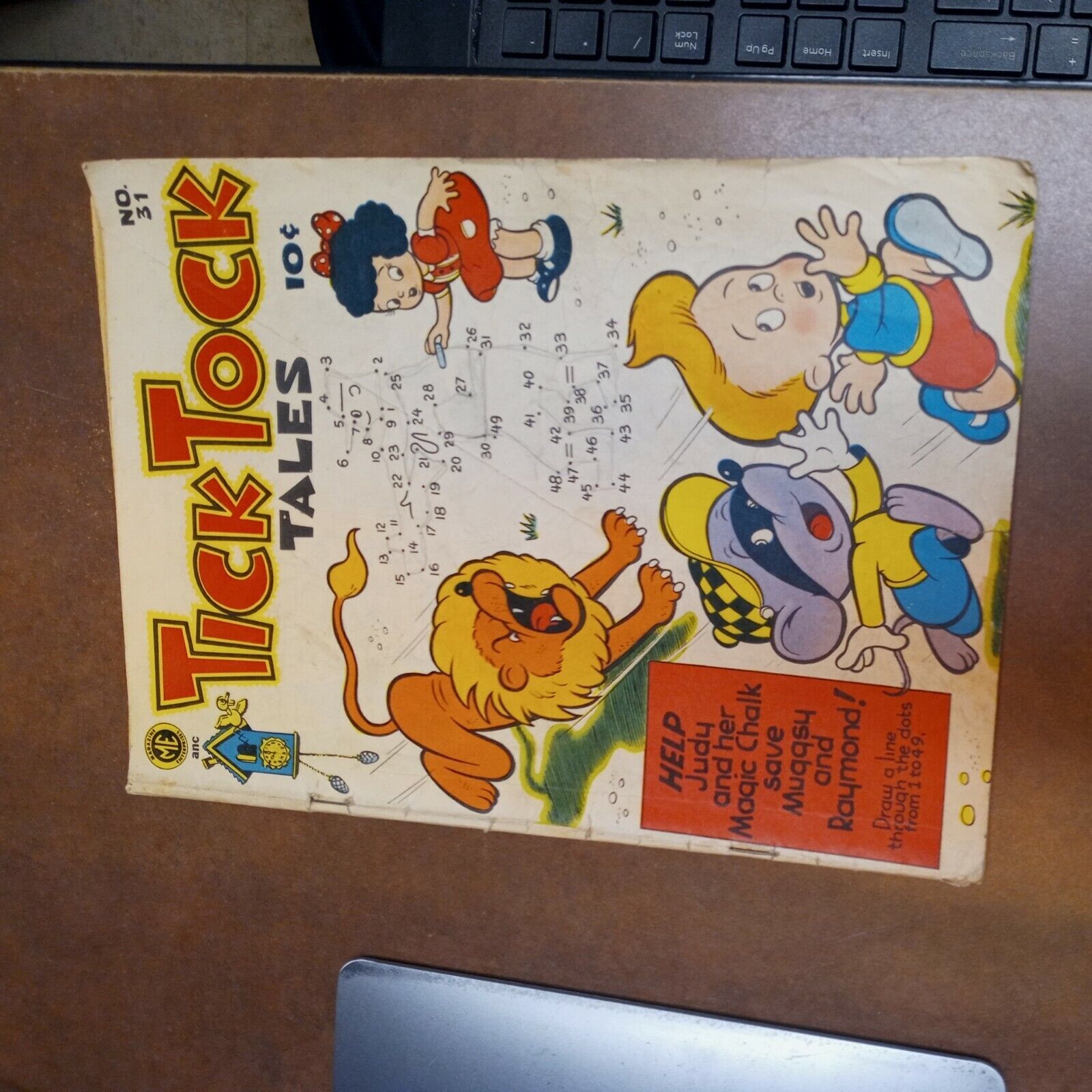 Tick Tock Tales #31 magazine enterprizes 1951 golden age funny animal ...