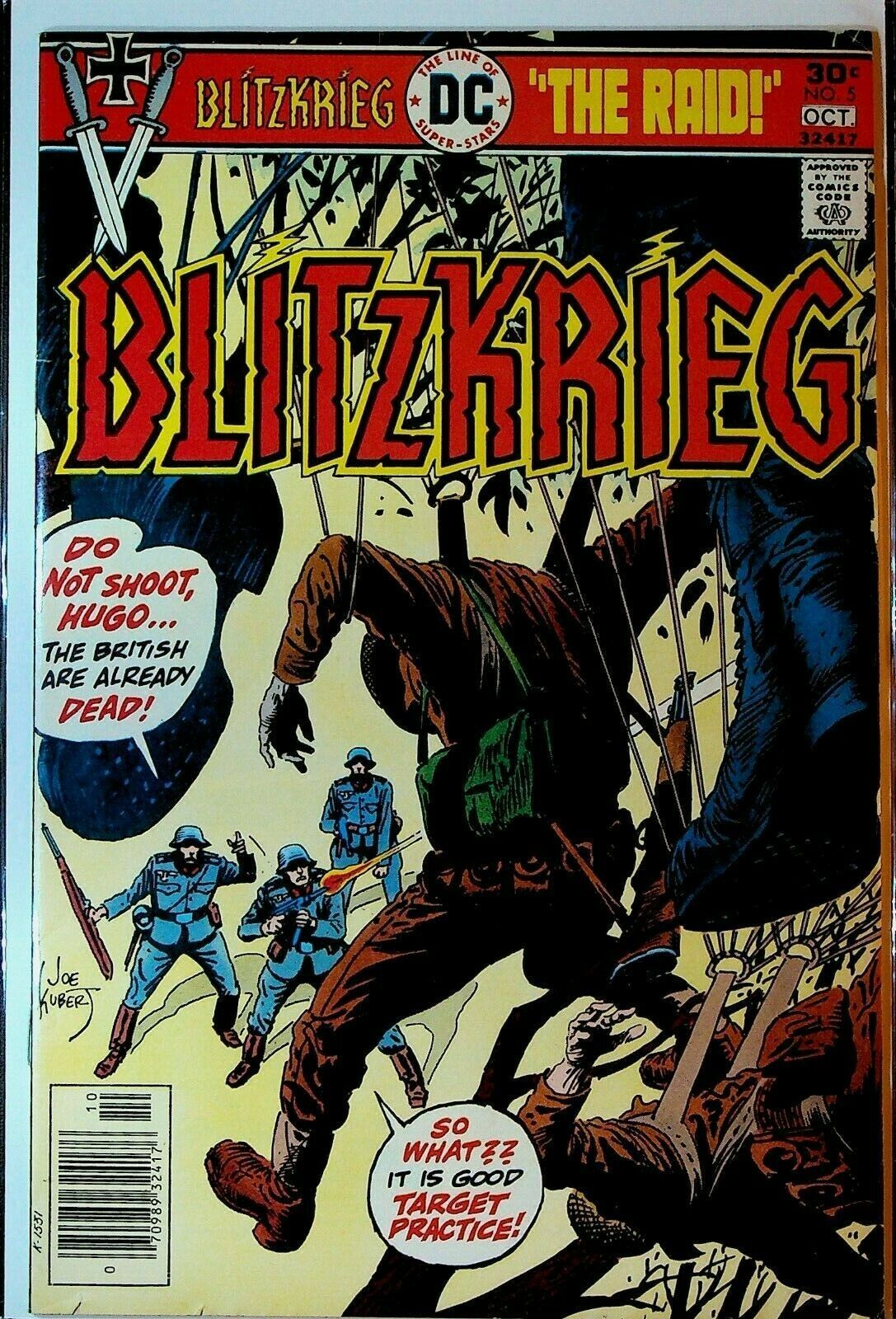 Blitzkrieg 5 DC War Comic Joe Kubert | Comic Books - Bronze Age, DC ...