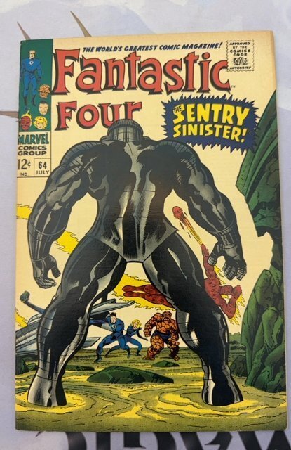 Fantastic Four #64 FN (1967) First appearance of the Intergalactic ...