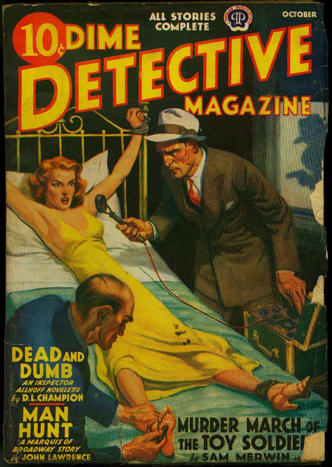 Dime Detective Magazine 1939 Oct-Woman Bound on Cover VG | Comic ...