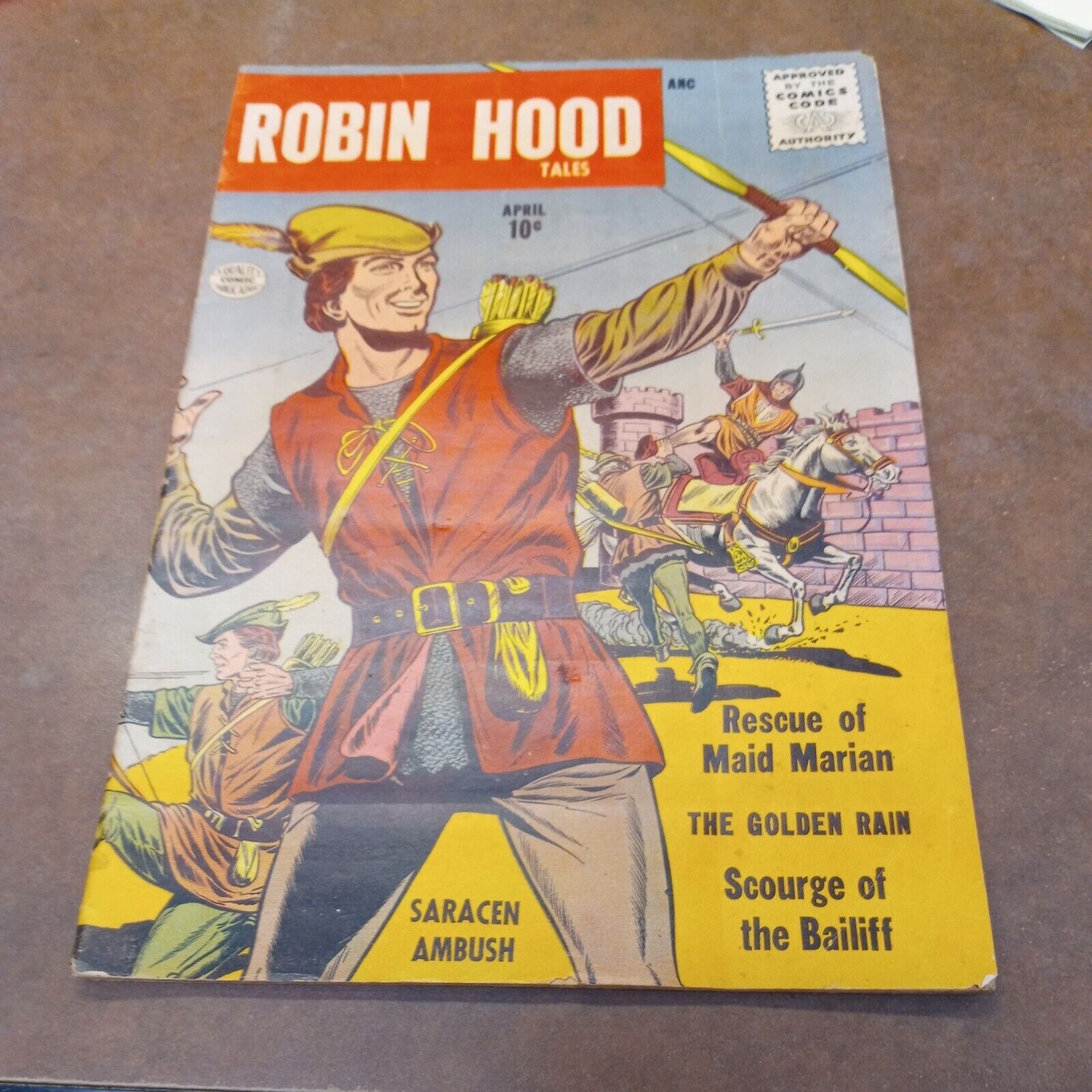 Vintage 1956 Quality Comic Robin Hood Tales April #2 Matt Baker ART ...