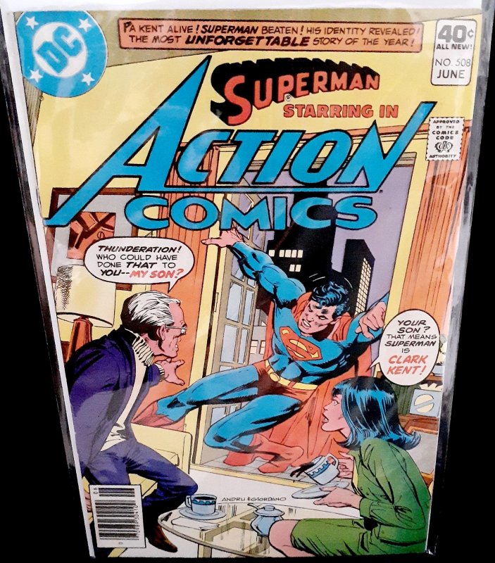 Action Comics #508 (1980) NM CLARK'S IDENTITY REVEALED! | Comic Books ...