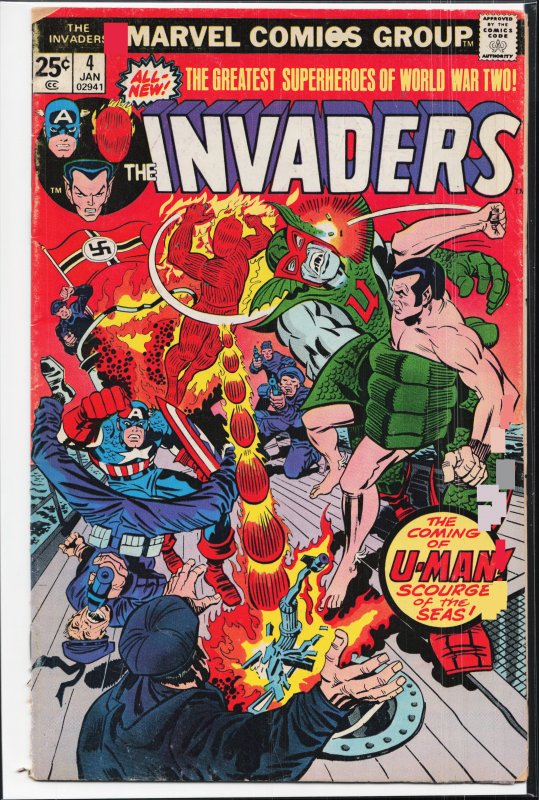 The Invaders #4 (1976) The Invaders | Comic Books - Bronze Age, Marvel ...