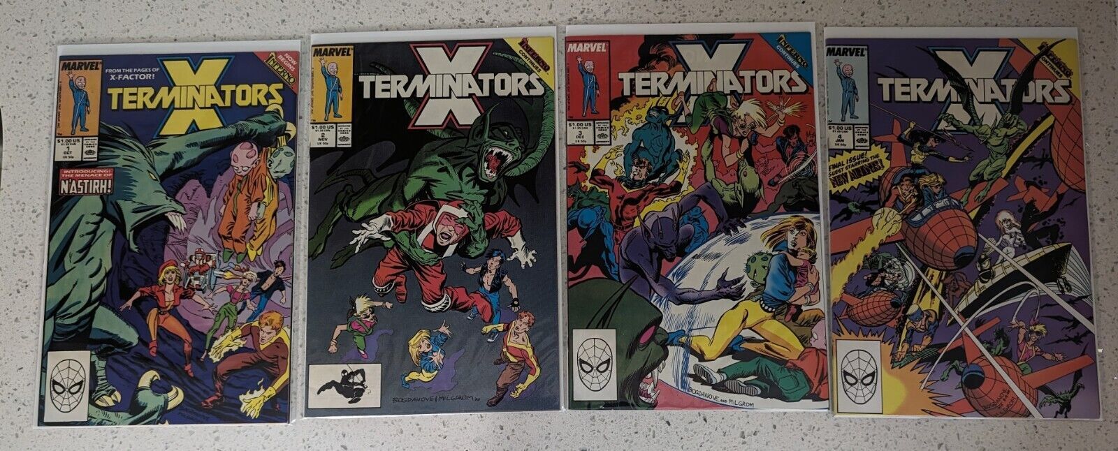 X Terminators #1-#4 SET Uncanny X-Men, Copper AGE Marvel Comics ...